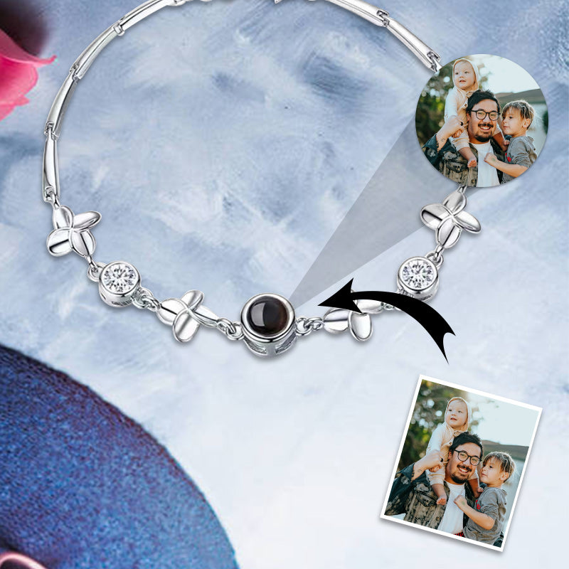 projection bracelet silver