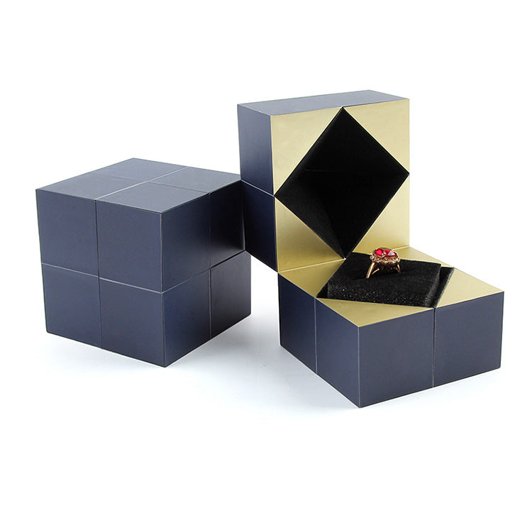 Magical Cube Jewelry Box Rubik's Cube Rotating Jewelry Box Wedding Pro ...