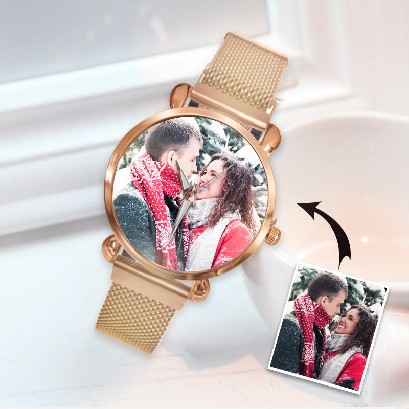 Custom Photo Multicolor Women's Quartz Watch Personalized Watches for ...