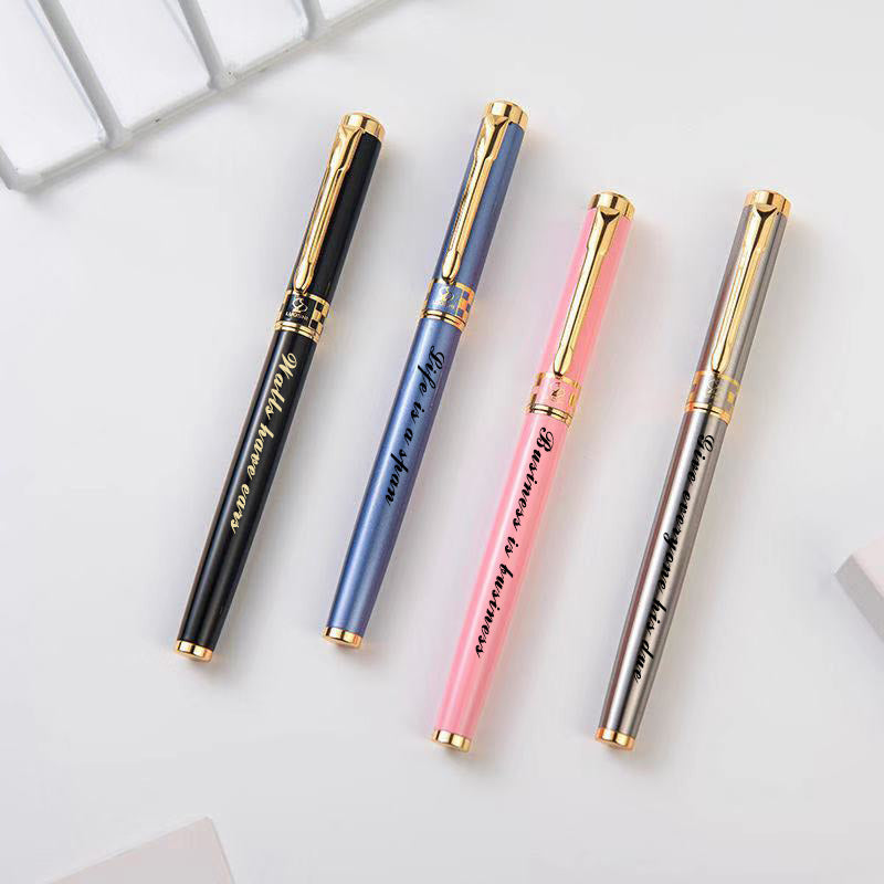 Engrave Names & Quotes Metal Fountain Pen Personalized Calligraphy Pen ...